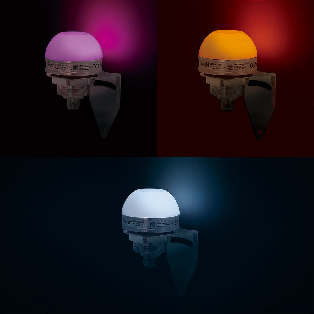 50mm Multiple Color Programmable LED Signal Beacon Light with IO-Link ...